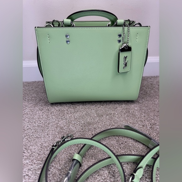 Coach | Bags | Coach Rogue Bag 25 In Pale Pistachio Glovetanned Leather ...